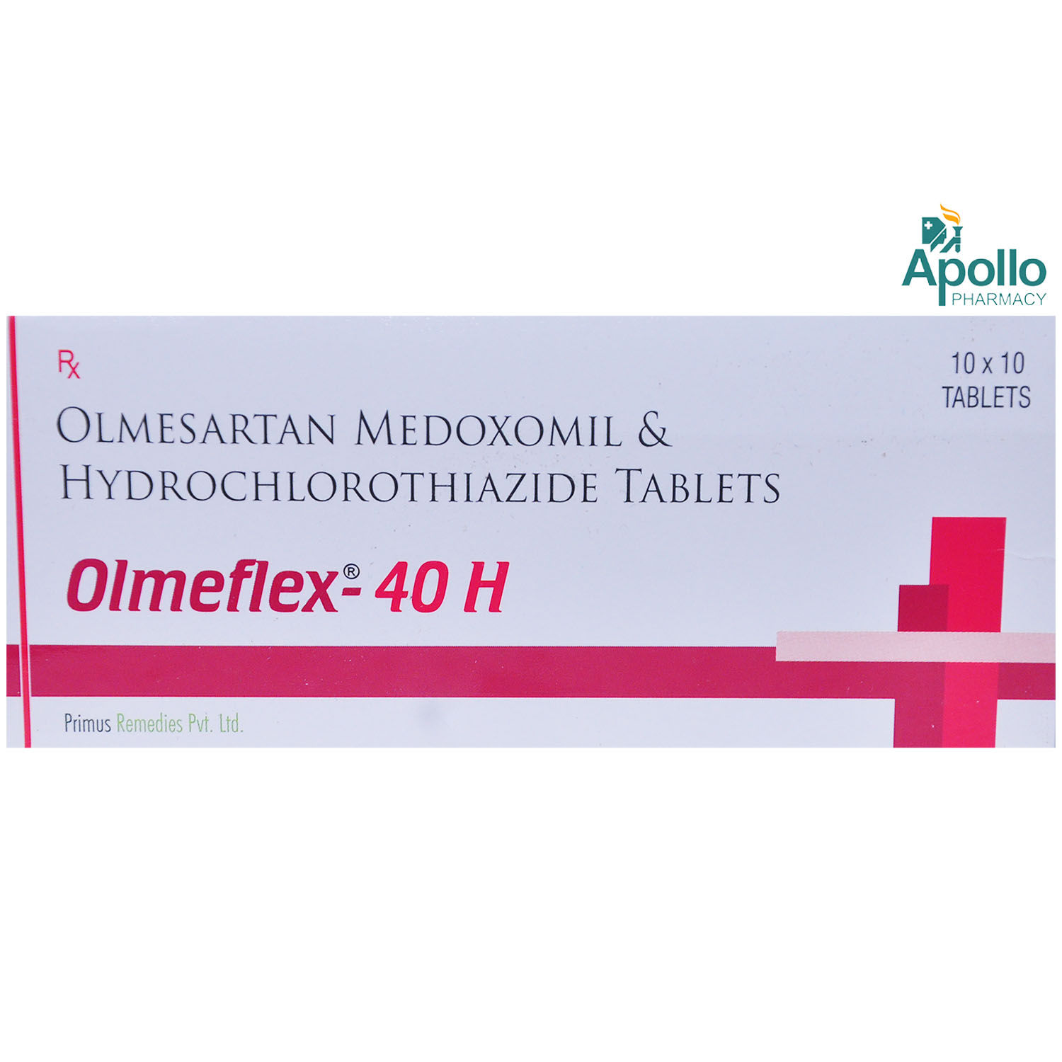 Olmeflex H 40 Tablet | Uses, Side Effects, Price | Apollo Pharmacy