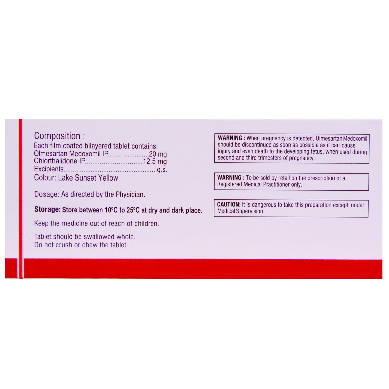 Olmin 20-CH Tablet 10's Price, Uses, Side Effects, Composition - Apollo ...