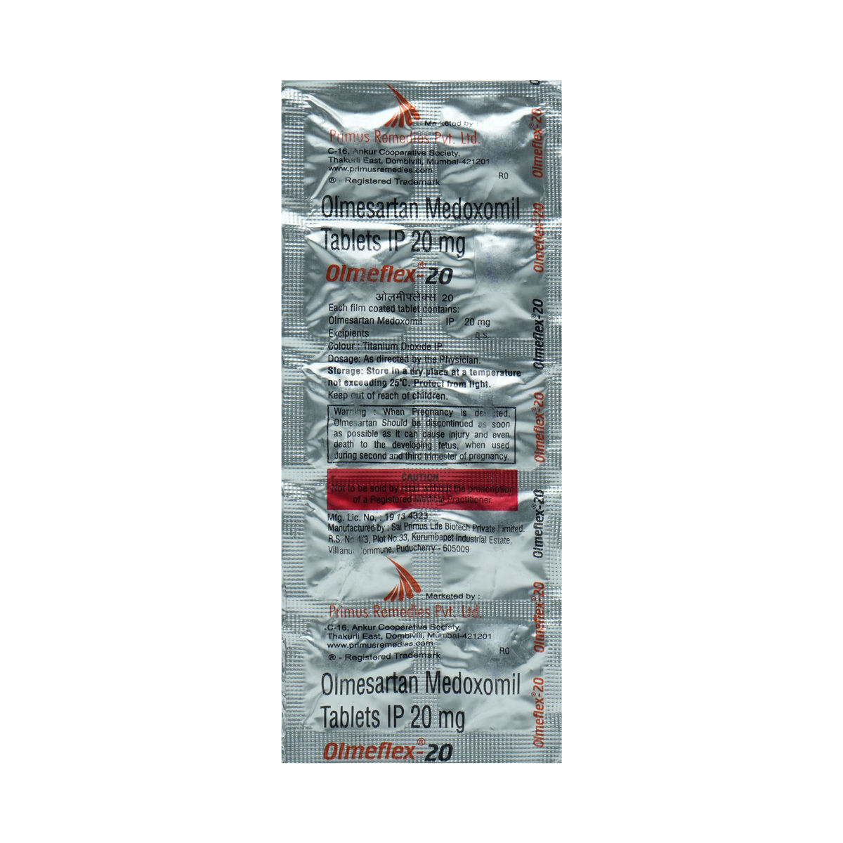 OLMEFLEX 20MG TABLET | Uses, Side Effects, Price | Apollo Pharmacy