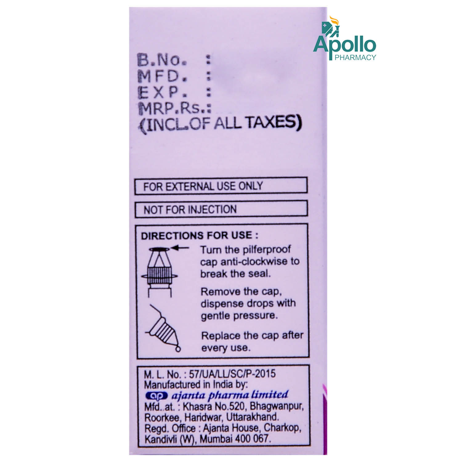 Olopat OD Eye Drops 3 ml Price, Uses, Side Effects, Composition ...