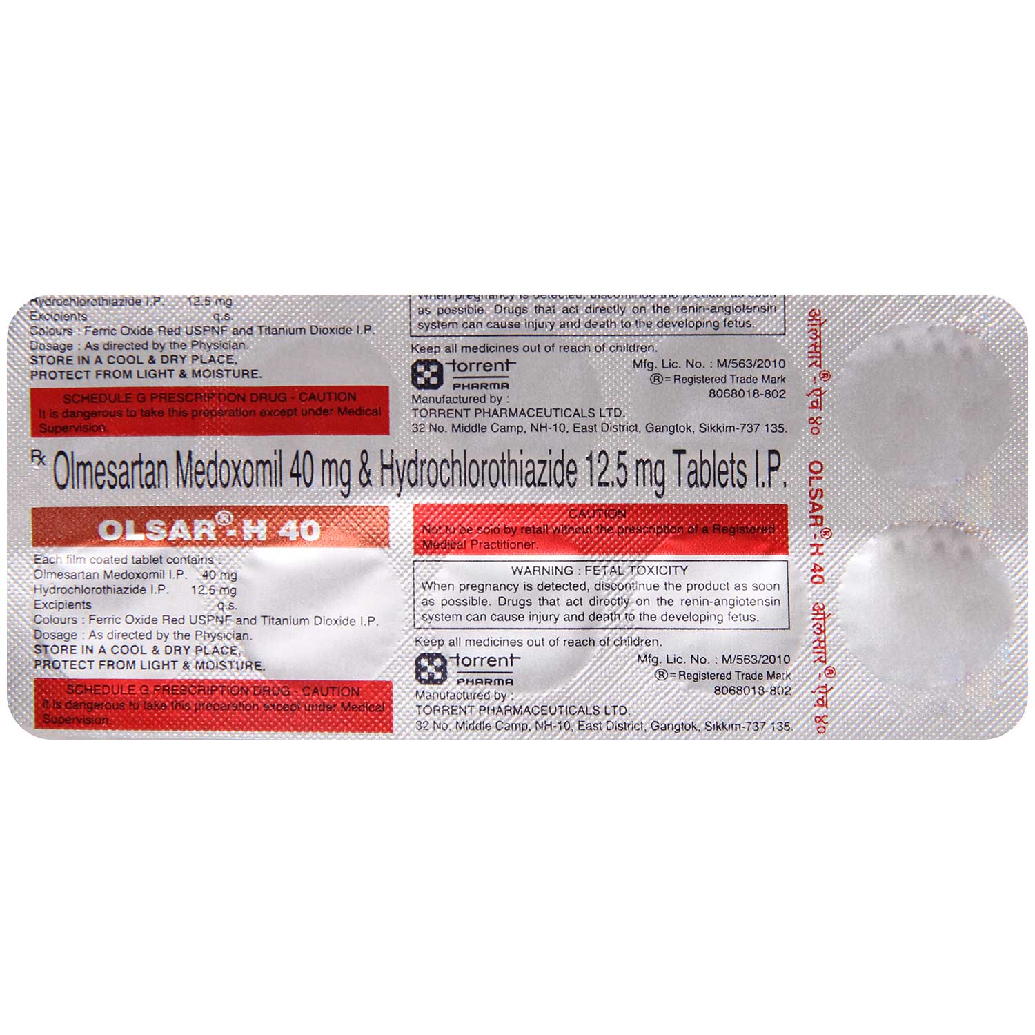 Olsar-H 40 Tablet 10's Price, Uses, Side Effects, Composition - Apollo ...