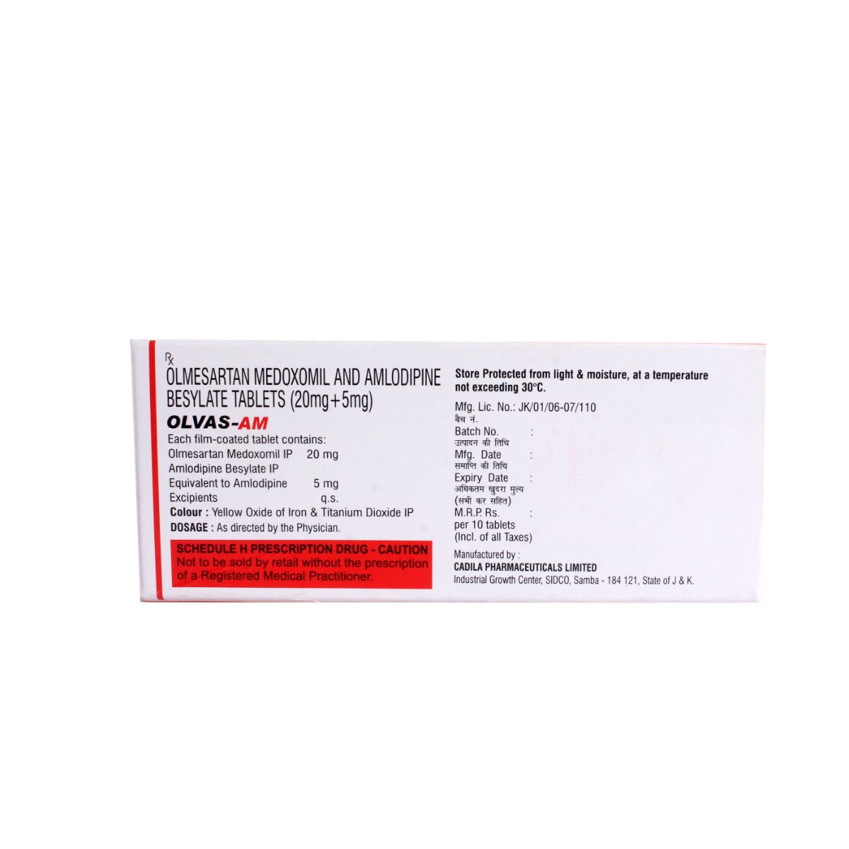 OLVAS AM TABLET Price, Uses, Side Effects, Composition - Apollo Pharmacy
