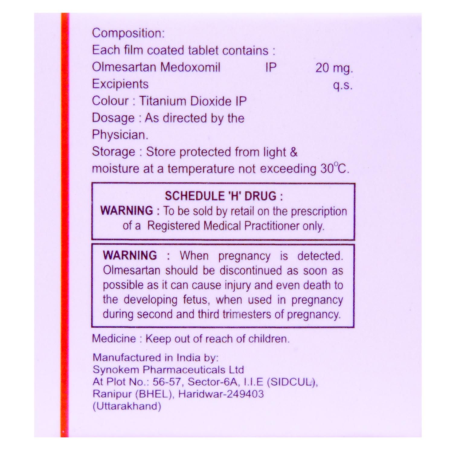 Olzox-20 Tablet 10's Price, Uses, Side Effects, Composition - Apollo ...