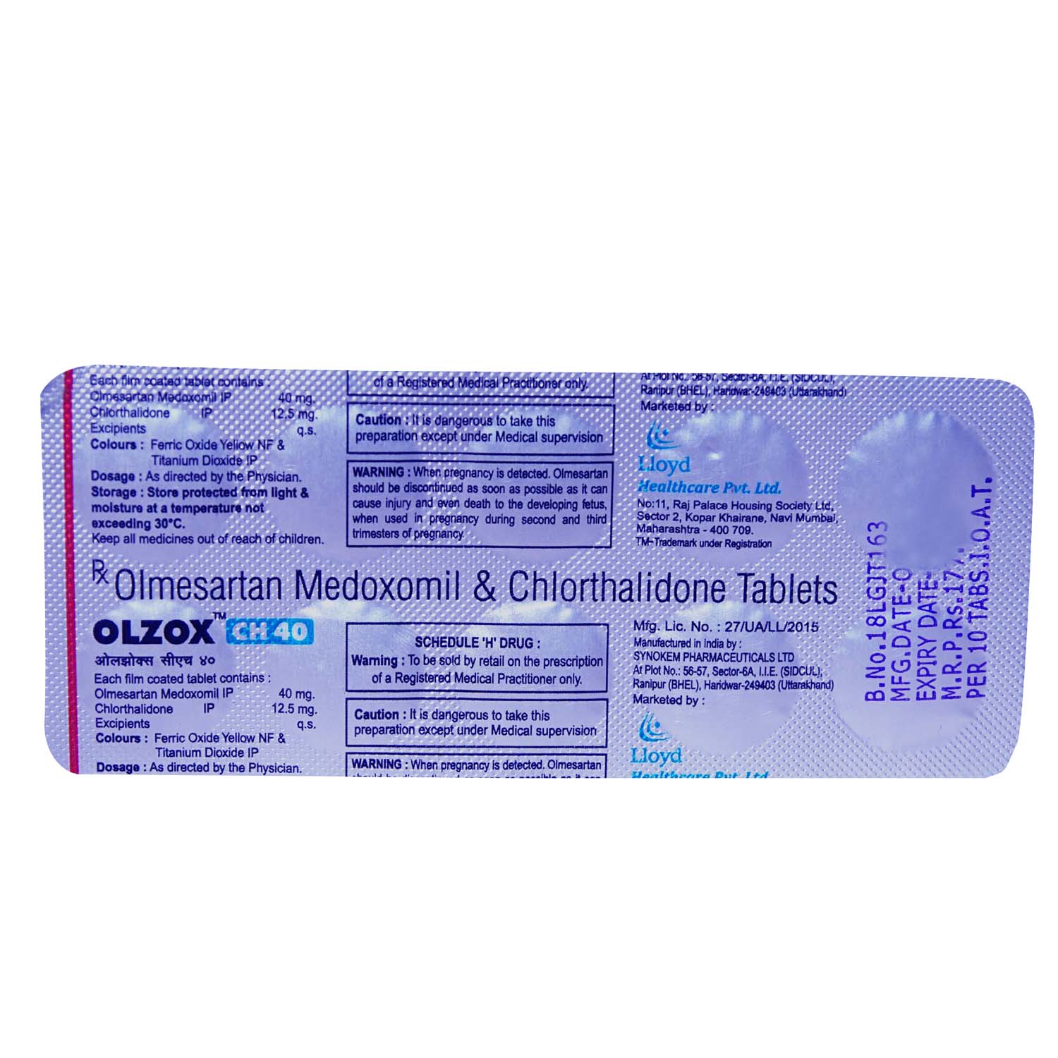 Olzox CH 40 Tablet 10's Price, Uses, Side Effects, Composition - Apollo ...