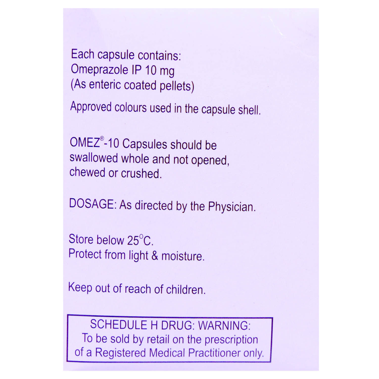 Omez 10 Capsule 15's Price, Uses, Side Effects, Composition - Apollo ...