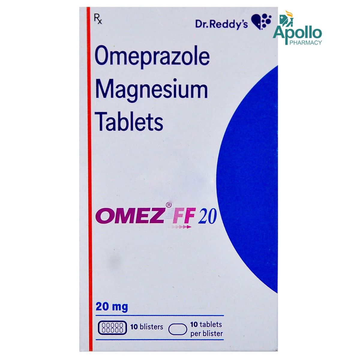 Omez FF 20 Tablet | Uses, Side Effects, Price | Apollo Pharmacy