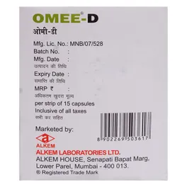 Omee-D Capsule | Uses, Side Effects, Price | Apollo Pharmacy