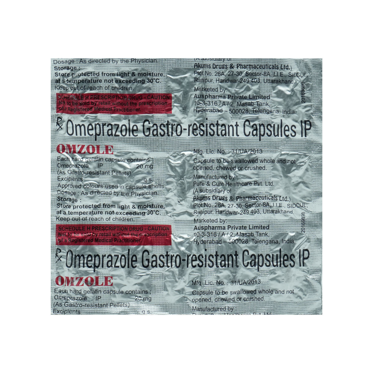 Omzole 20 mg Capsule | Uses, Side Effects, Price | Apollo Pharmacy