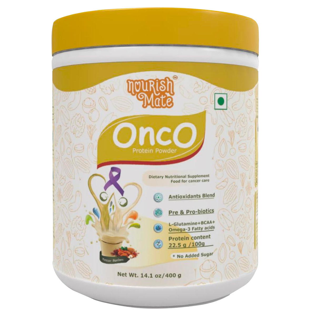 Onco Kesar Badam Flavour Protein Powder | Uses, Side Effects, Price ...