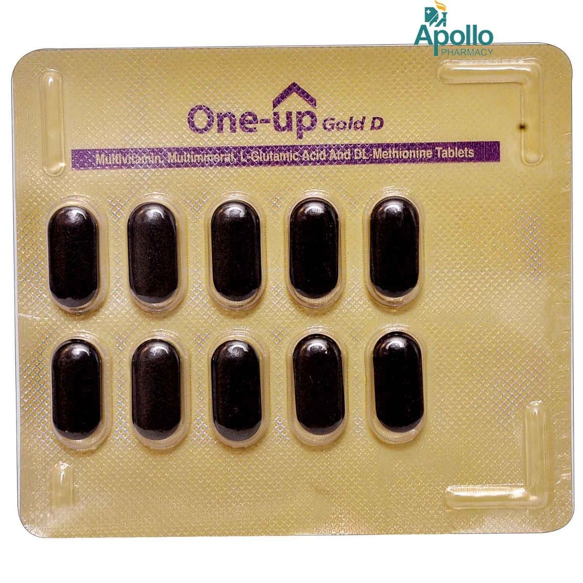 One Up Gold D Tablet 10's Price, Uses, Side Effects, Composition ...