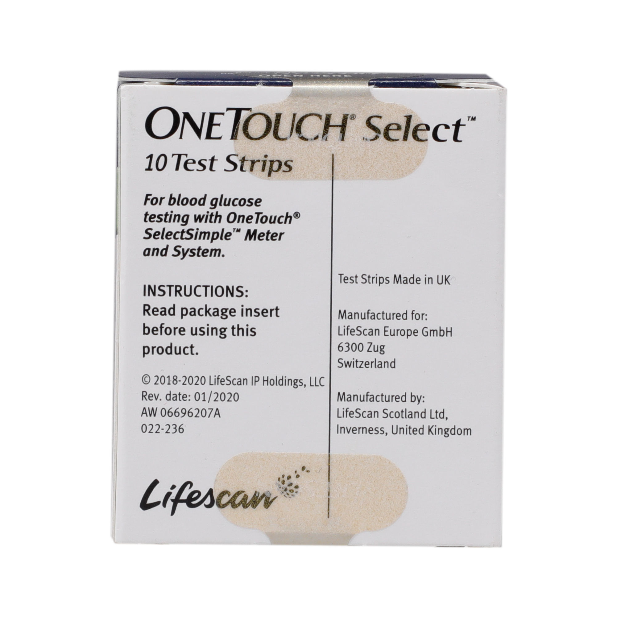 OneTouch Select Test Strips, 10 Count Price, Uses, Side Effects ...