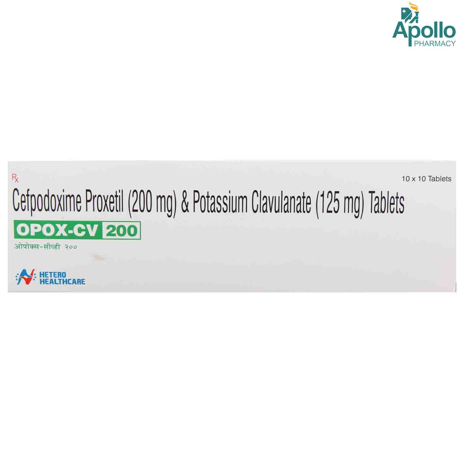 Opox-CV 200 Tablet | Uses, Side Effects, Price | Apollo Pharmacy