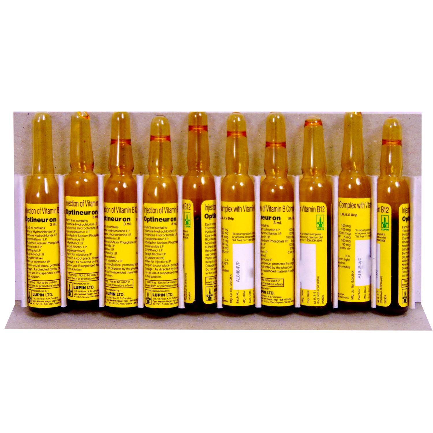 Optineuron Injection 10 x 3 ml Price, Uses, Side Effects, Composition ...