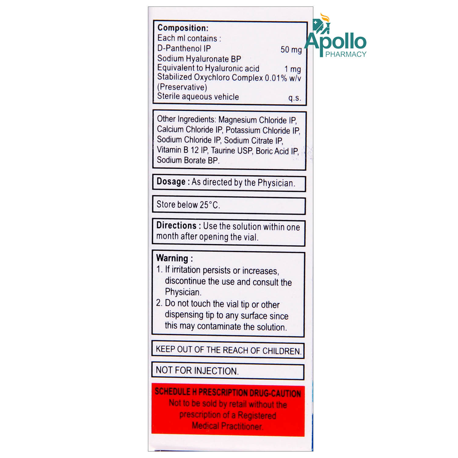 OPTIDEW EYE DROPS 10ML Price, Uses, Side Effects, Composition - Apollo ...