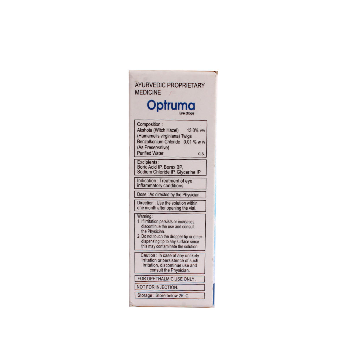 Optruma Eye Drops, 10 ml Price, Uses, Side Effects, Composition ...