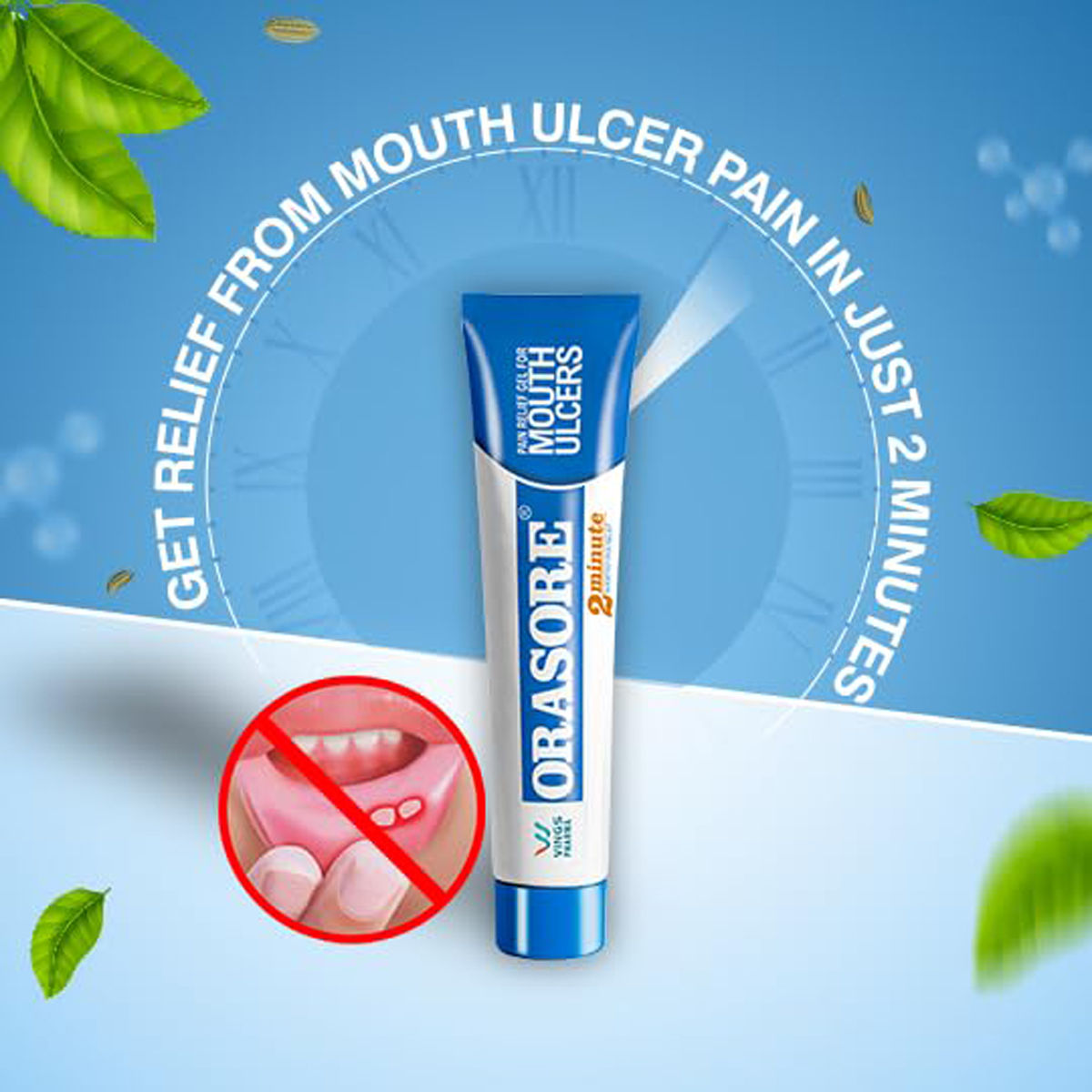 Buy Orasore Mouth Ulcer Relief Gel | 19 Minutes Delivery | Apollo Pharmacy