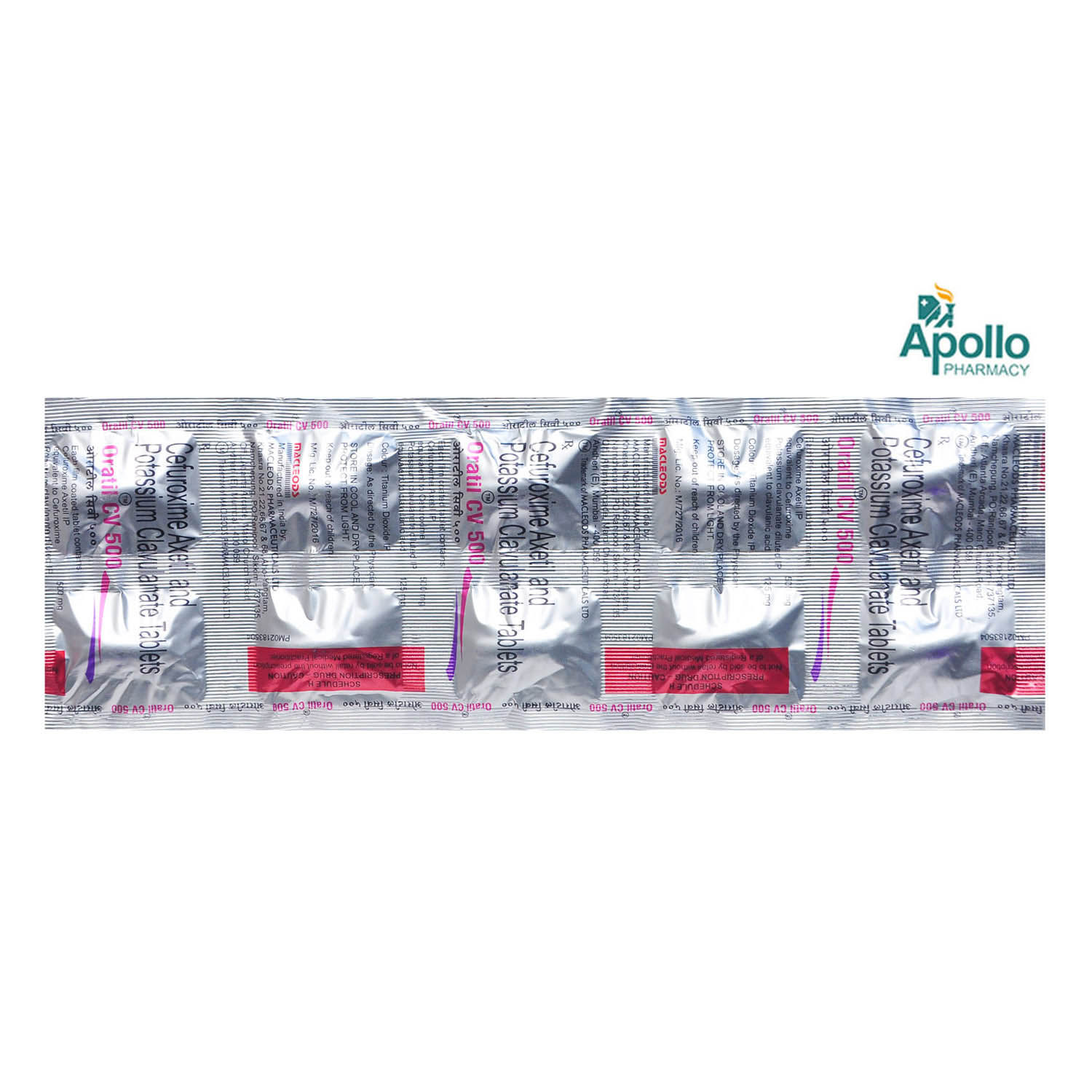 Oratil CV 500 Tablet | Uses, Side Effects, Price | Apollo Pharmacy