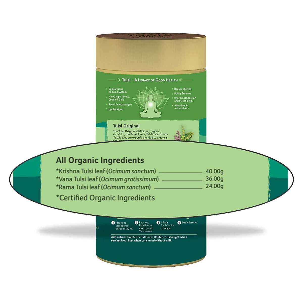 Organic India Tulsi Original Powder, 100 gm Price, Uses, Side Effects ...