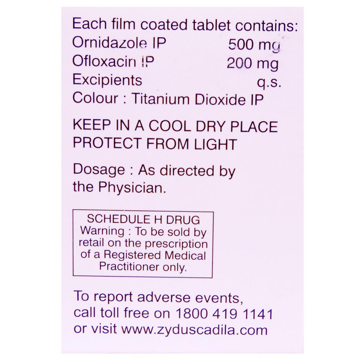 Orni-O Tablet 10's Price, Uses, Side Effects, Composition - Apollo Pharmacy
