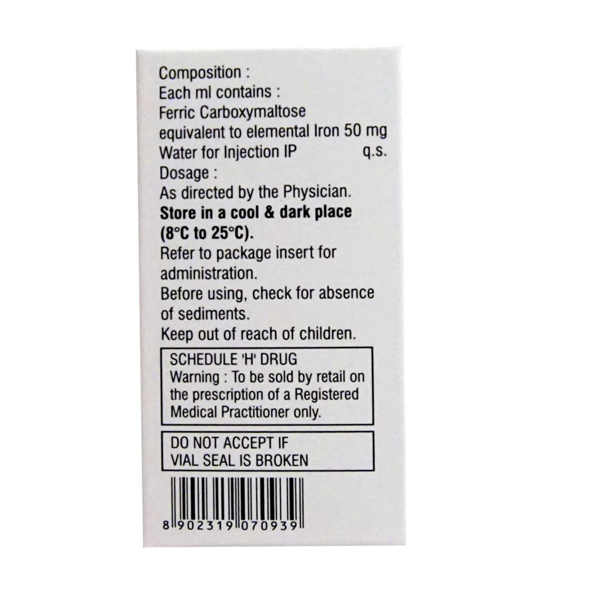 Orofer FCM Injection 10 ml Price, Uses, Side Effects, Composition ...