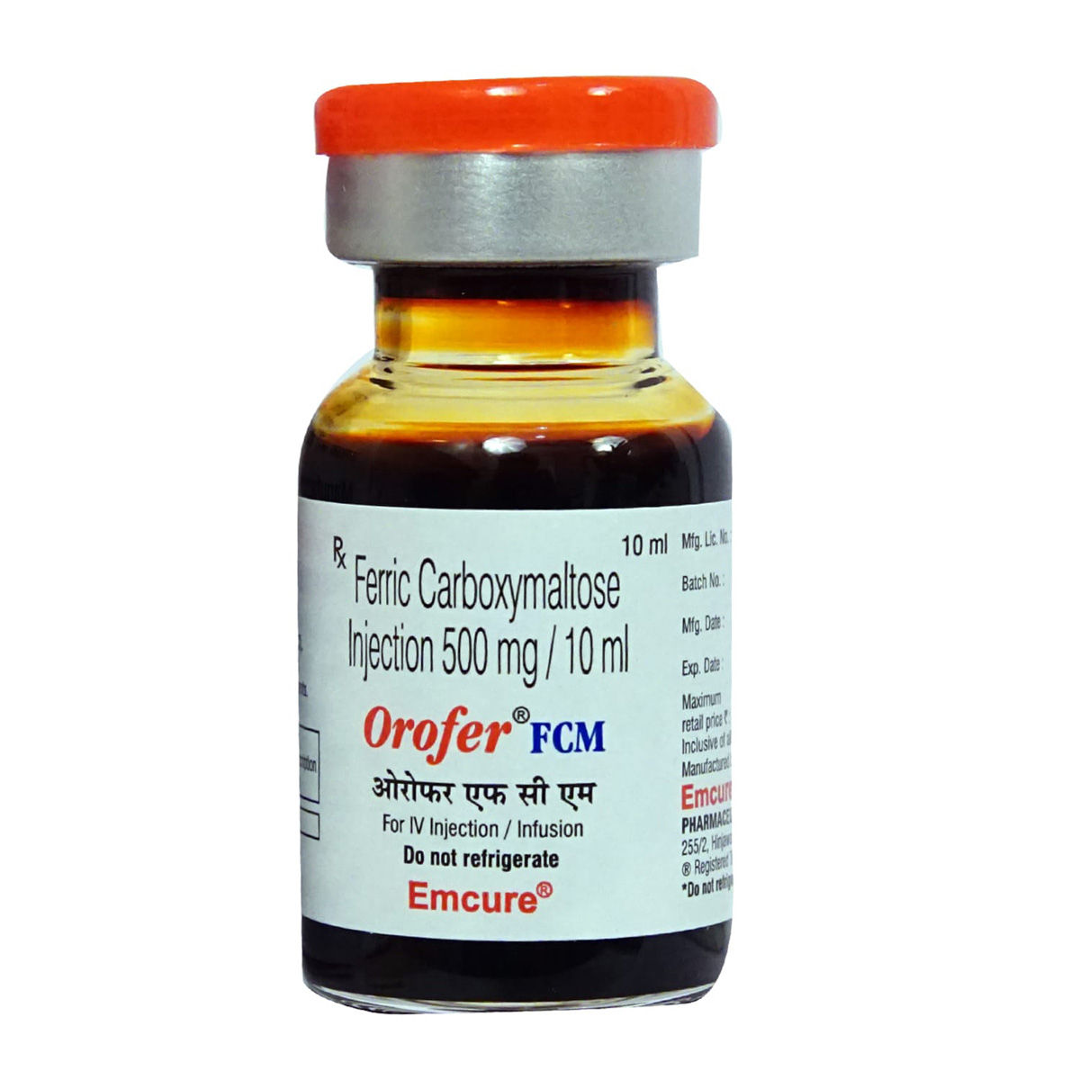 Orofer FCM Injection 10 ml Price, Uses, Side Effects, Composition ...