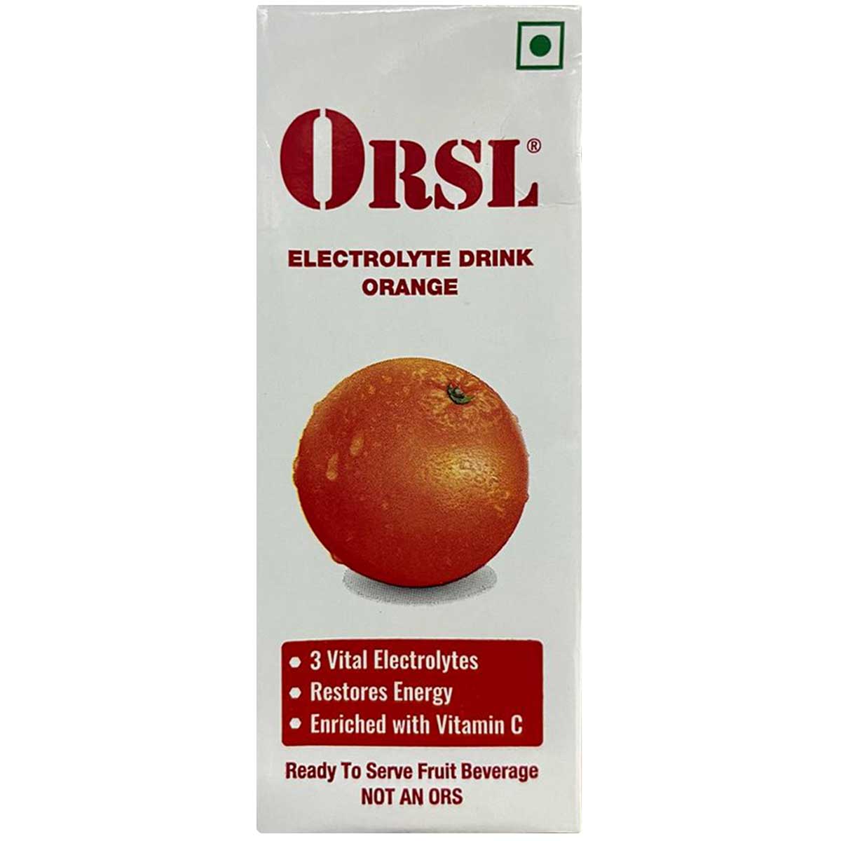 ORSL Electrolyte Drink Orange Flavour Drink 200 ml | Uses, Side Effects, Price | Apollo Pharmacy