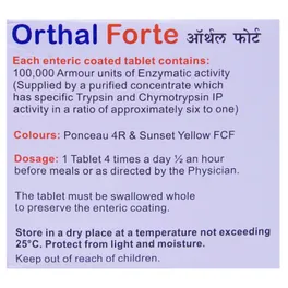 Orthal Forte Tablet | Uses, Side Effects, Price | Apollo Pharmacy