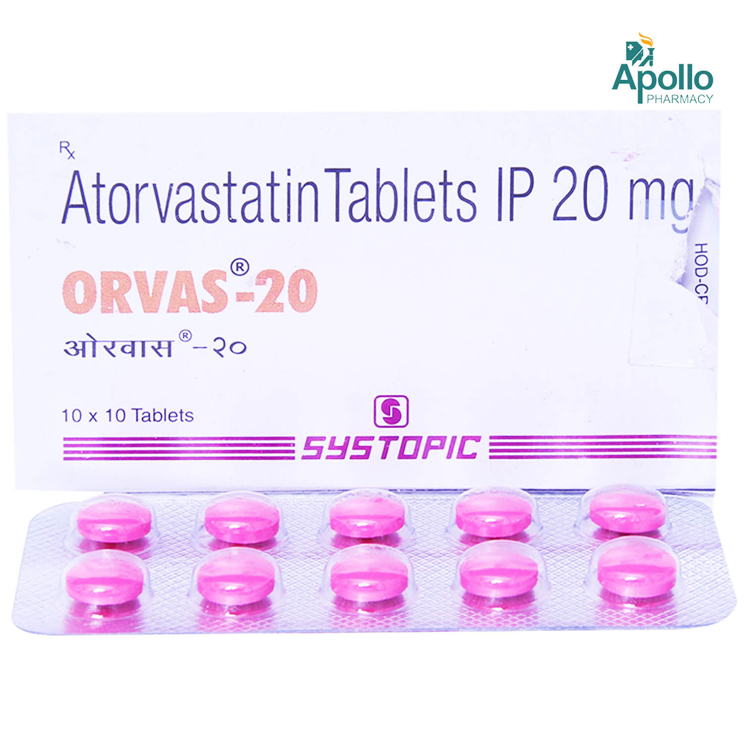 Orvas-20 Tablet 10's Price, Uses, Side Effects, Composition - Apollo ...