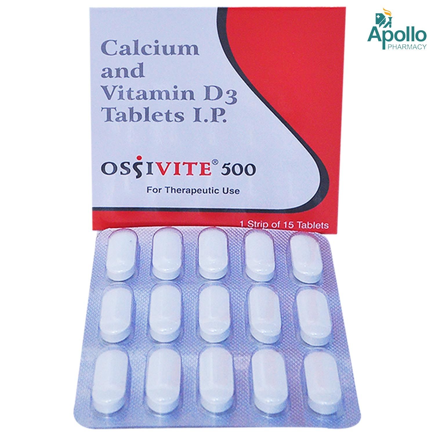 Ossivite 500 Tablet 15's Price, Uses, Side Effects, Composition ...
