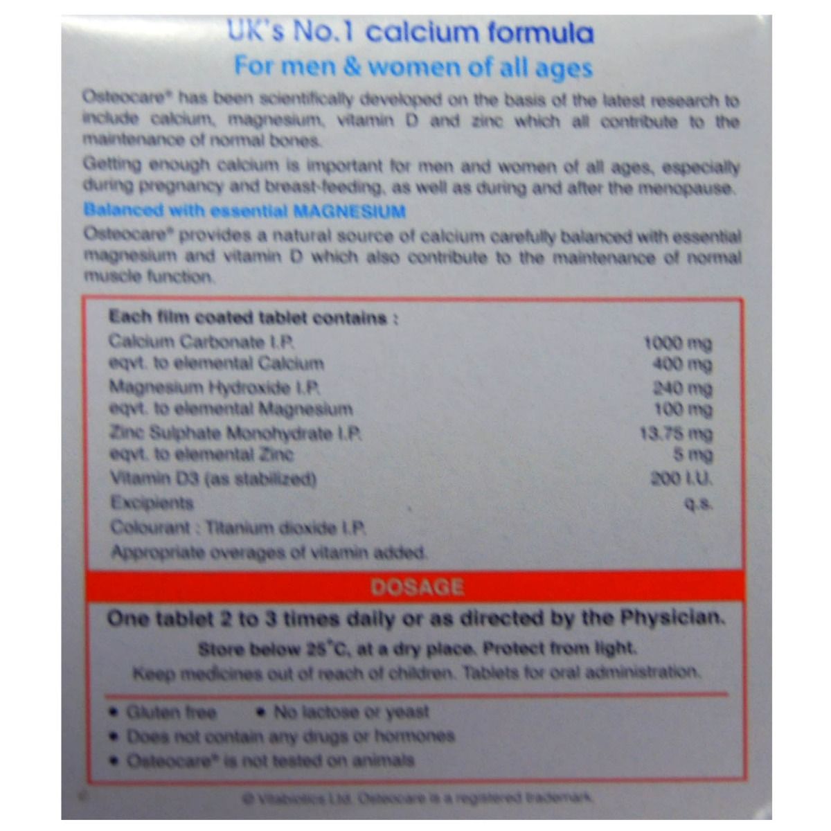 Osteocare Tablet 15's Price, Uses, Side Effects, Composition - Apollo ...