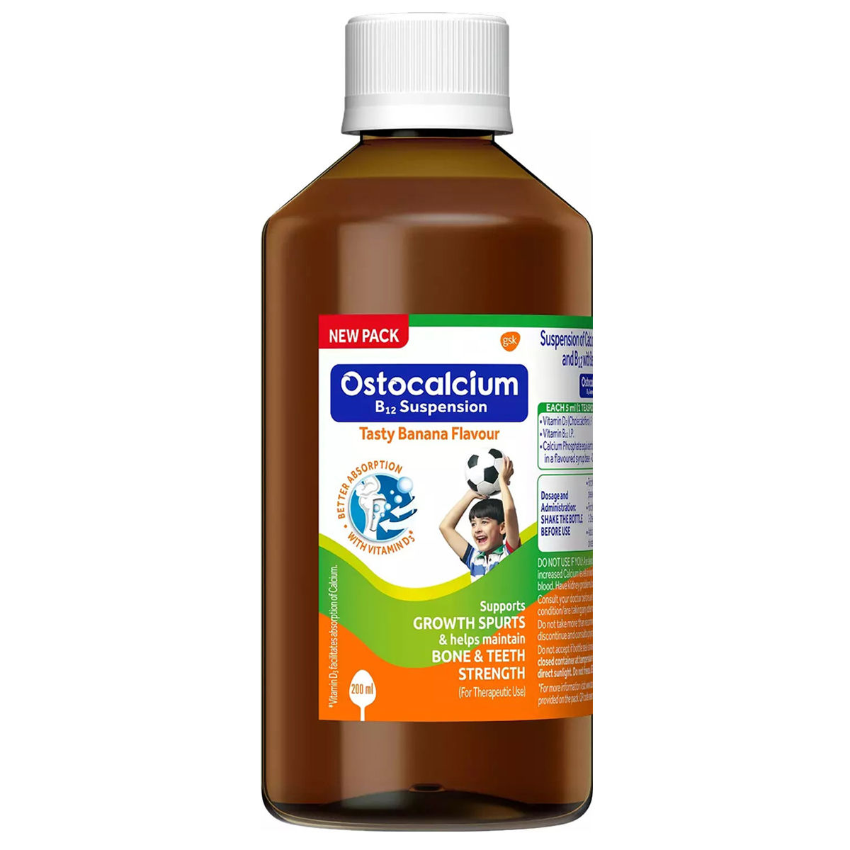 Buy Ostocalcium Syrup 200 ml | 19 Minutes Delivery | Apollo Pharmacy
