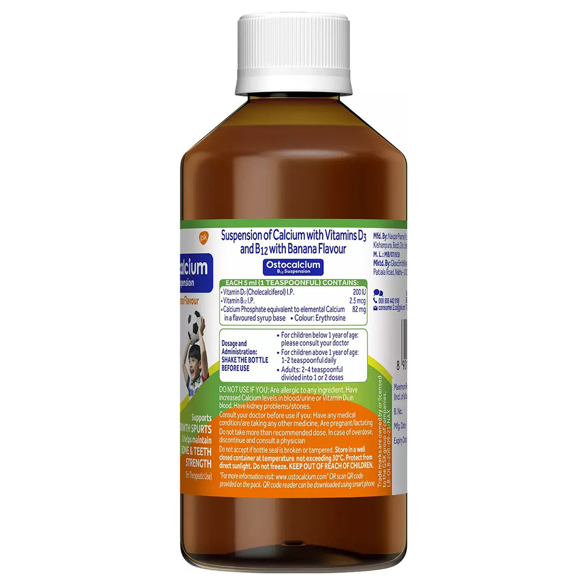 Buy Ostocalcium Syrup 200 ml | 19 Minutes Delivery | Apollo Pharmacy