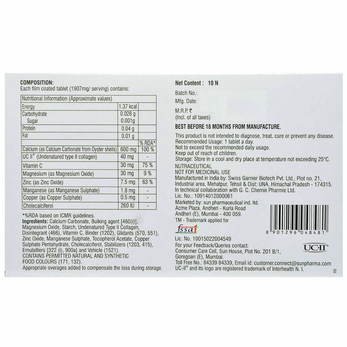 Ostoshine Tablet 10's Price, Uses, Side Effects, Composition - Apollo ...