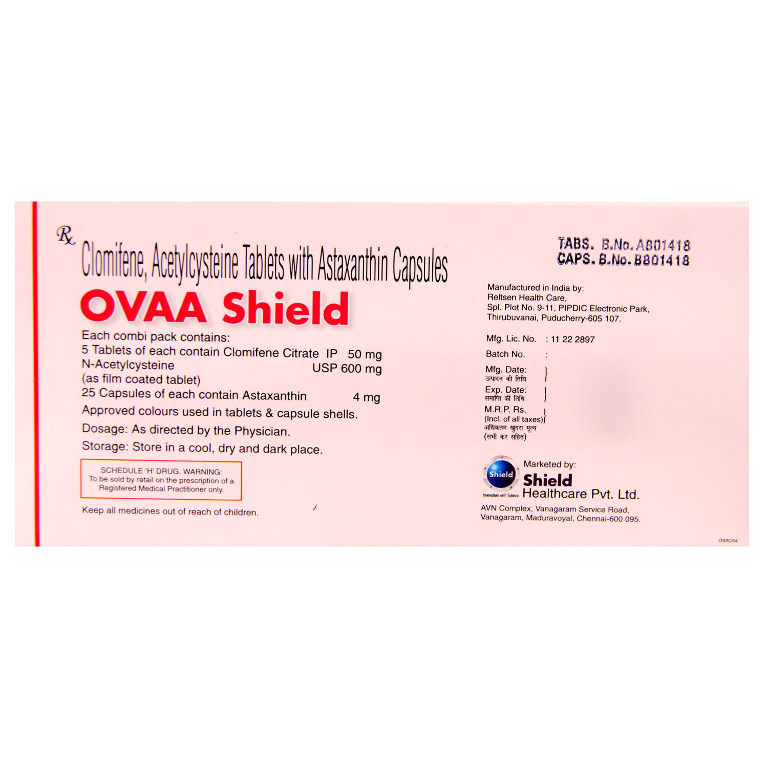 Ovaa Shield Combi Pack Kit | Uses, Side Effects, Price | Apollo Pharmacy