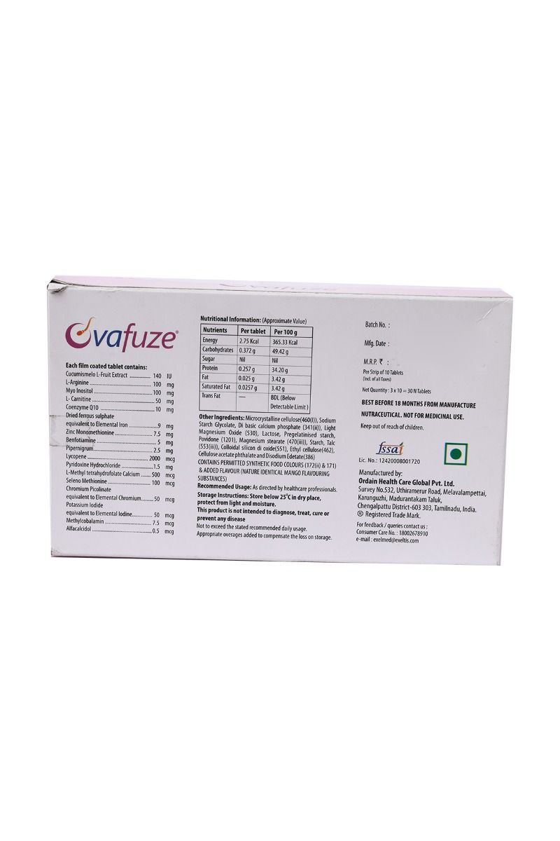 Ovafuze Tablet 10s Price, Uses, Side Effects, Composition - Apollo Pharmacy