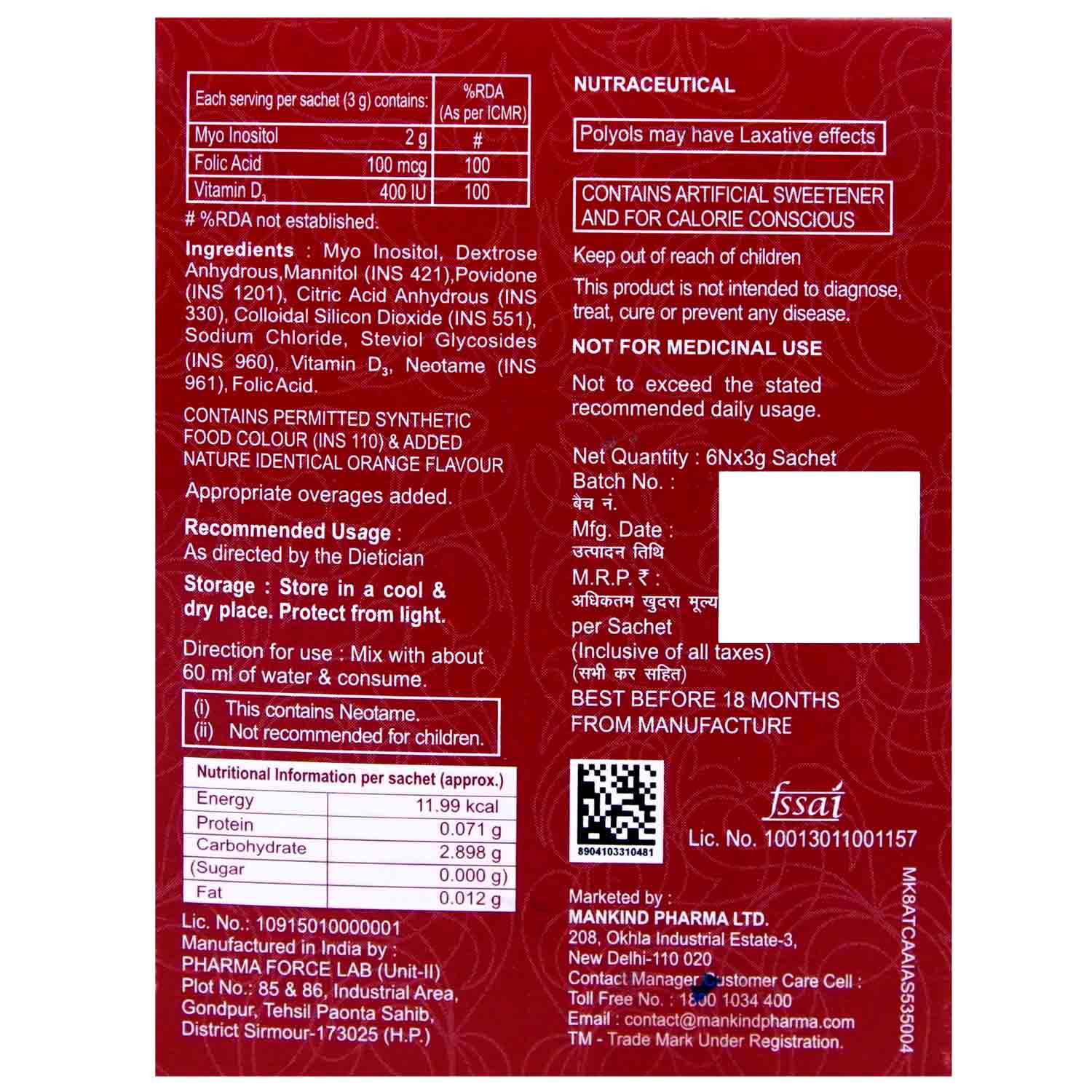 Ovagrace Sachet 3 gm Price, Uses, Side Effects, Composition - Apollo ...