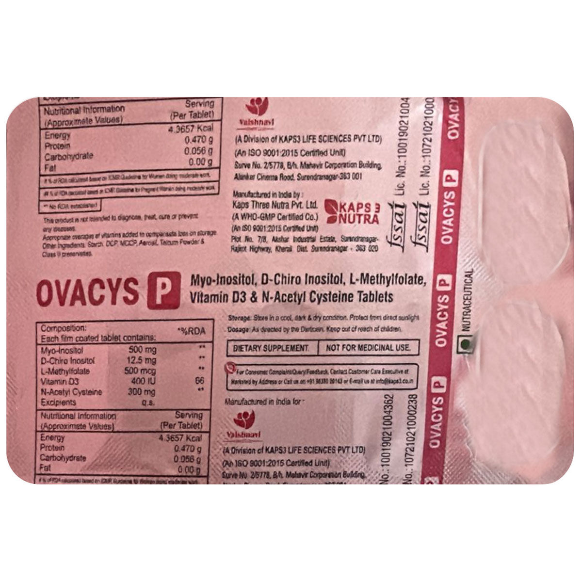 Ovacys P Tablet 10's | Uses, Side Effects, Price | Apollo Pharmacy
