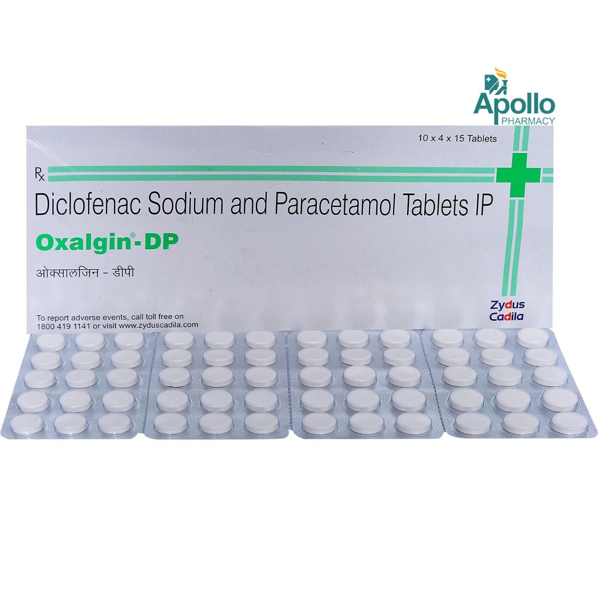Oxalgin-DP Tablet 15's Price, Uses, Side Effects, Composition - Apollo Pharmacy