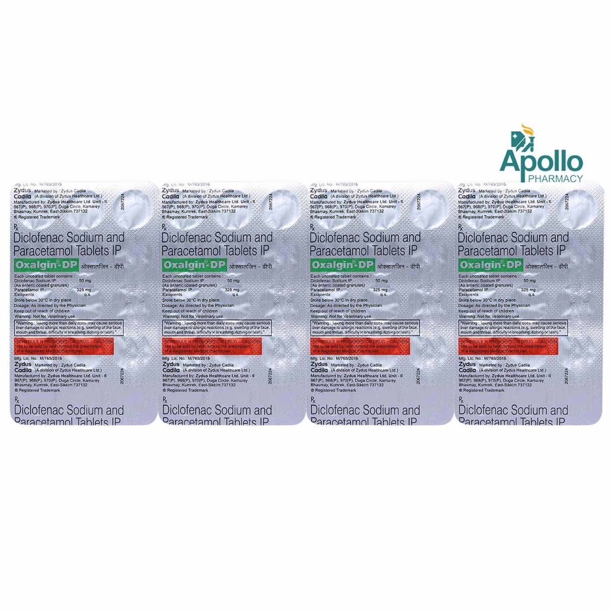 Oxalgin-DP Tablet 15's Price, Uses, Side Effects, Composition - Apollo ...