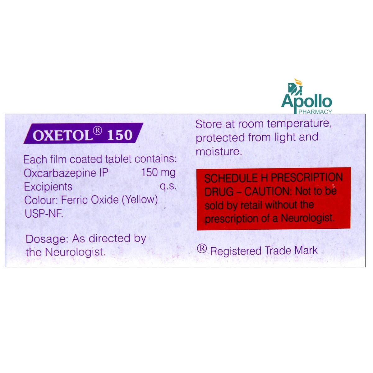 Oxetol 150 Tablet 10's Price, Uses, Side Effects, Composition - Apollo ...