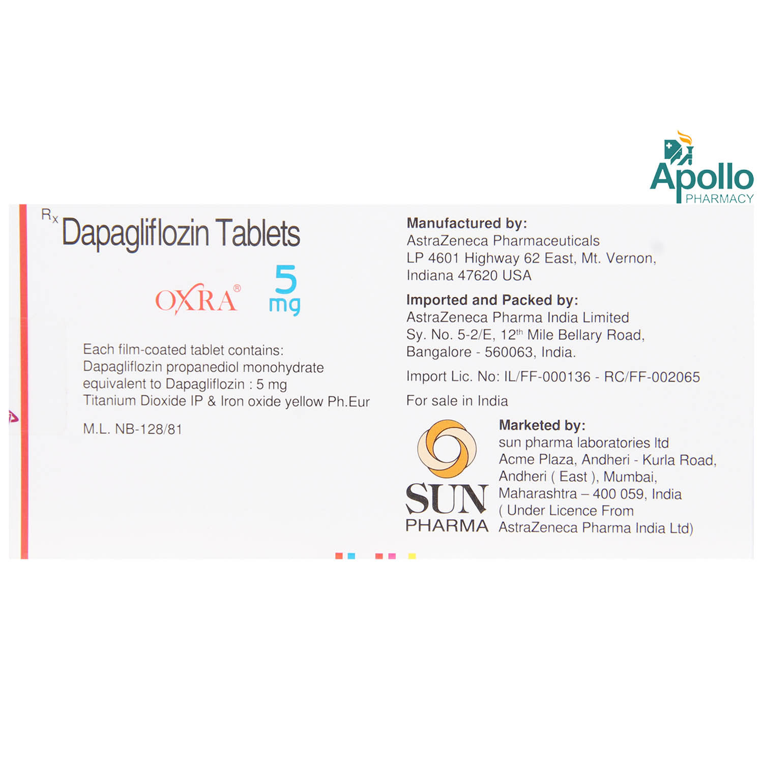 Oxra 5 mg Tablet 14's Price, Uses, Side Effects, Composition - Apollo ...