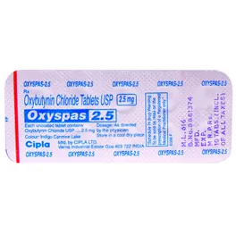 Oxyspas 2.5 Tablet | Uses, Side Effects, Price | Apollo Pharmacy
