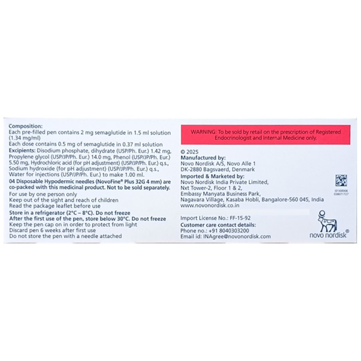 Buy Ozempic Online - 0.5mg Injection | Uses, Side Effects, Price ...