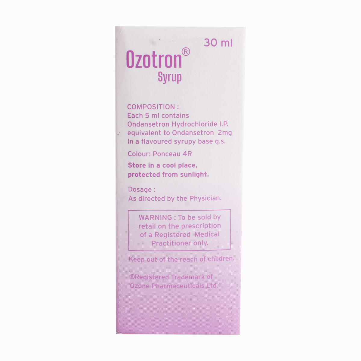 Ozotron 2 mg Syrup 30 ml Price, Uses, Side Effects, Composition ...