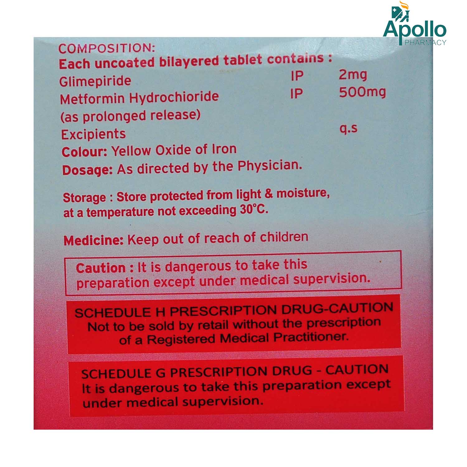 Ozomet-G2 Tablet 15's Price, Uses, Side Effects, Composition - Apollo ...