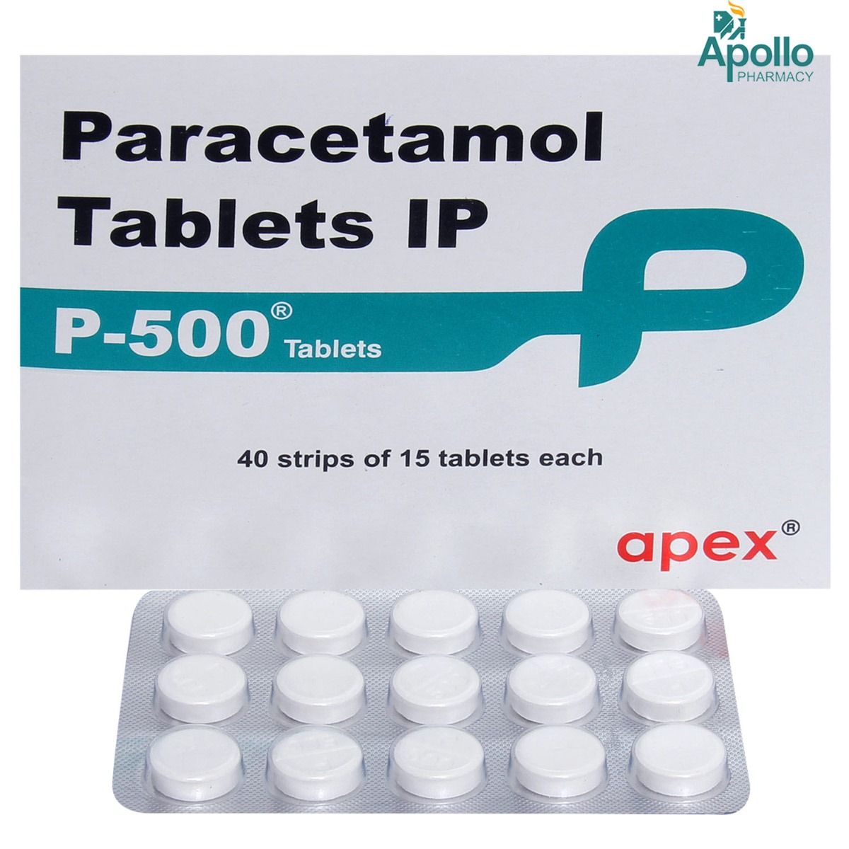 P 500 Tablet 15's Price, Uses, Side Effects, Composition - Apollo Pharmacy