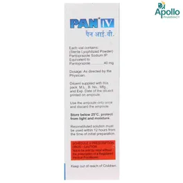 PAN IV Injection | Uses, Side Effects, Price | Apollo Pharmacy