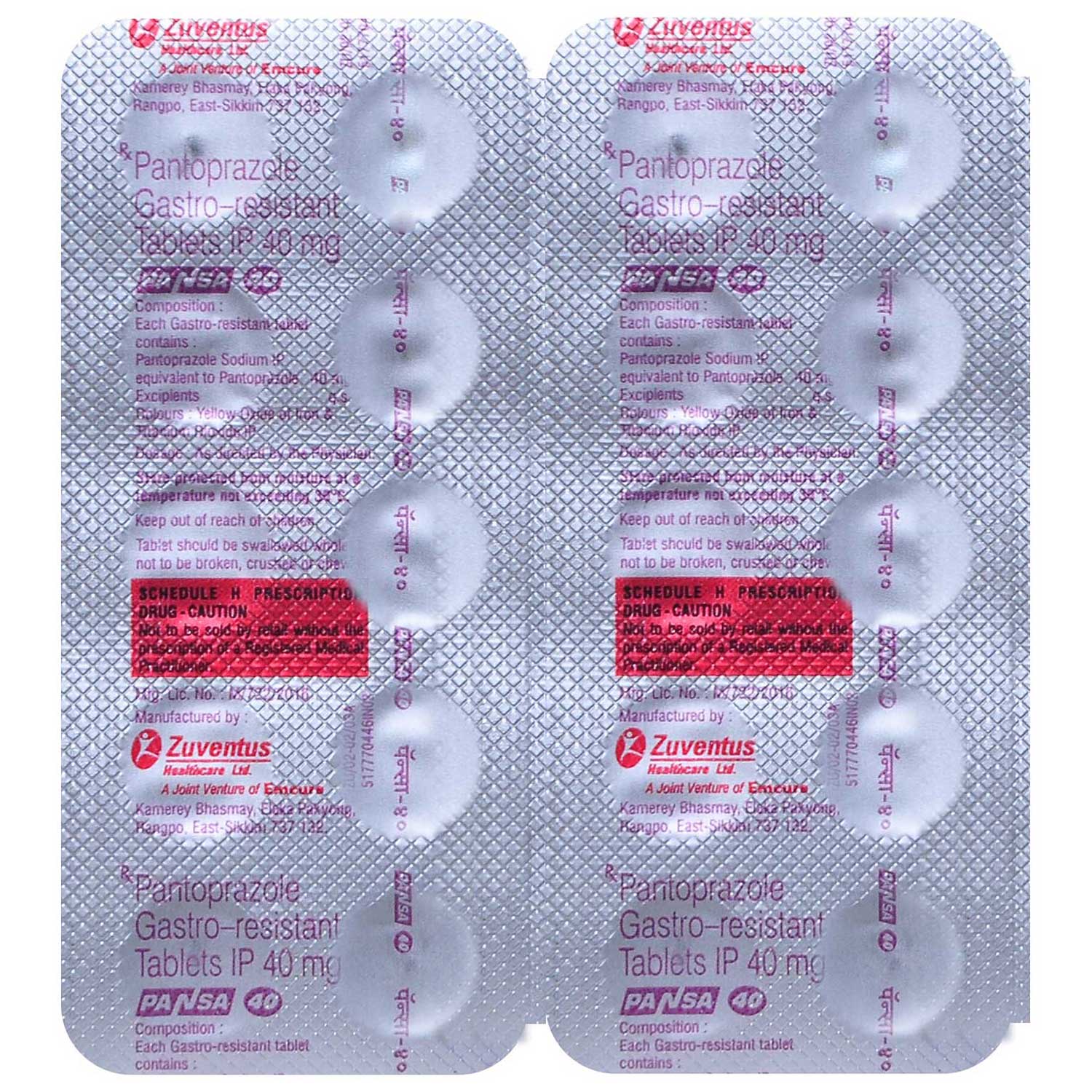 Pansa 40 Tablet 10's Price, Uses, Side Effects, Composition - Apollo ...