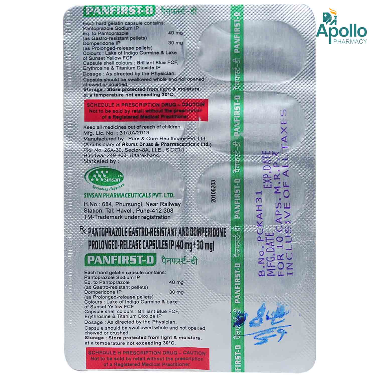 Panfirst D Tablet | Uses, Side Effects, Price | Apollo Pharmacy