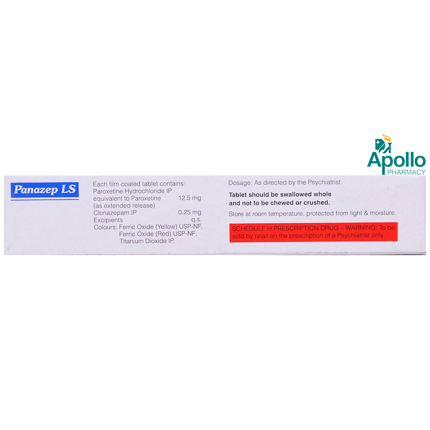 Panazep LS Tablet 10's Price, Uses, Side Effects, Composition - Apollo ...